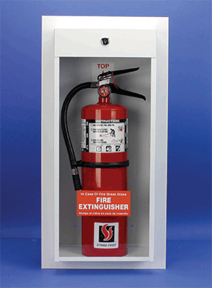 Classic Series Semi Recessed Fire Extinguisher Cabinets